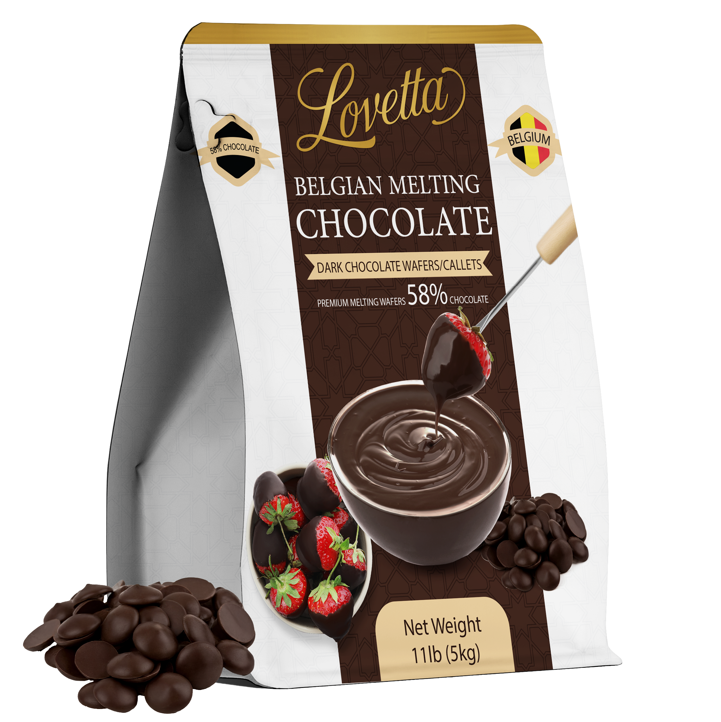 Belgian Dark Chocolate Callets (58%) - 11lb – Lovetta